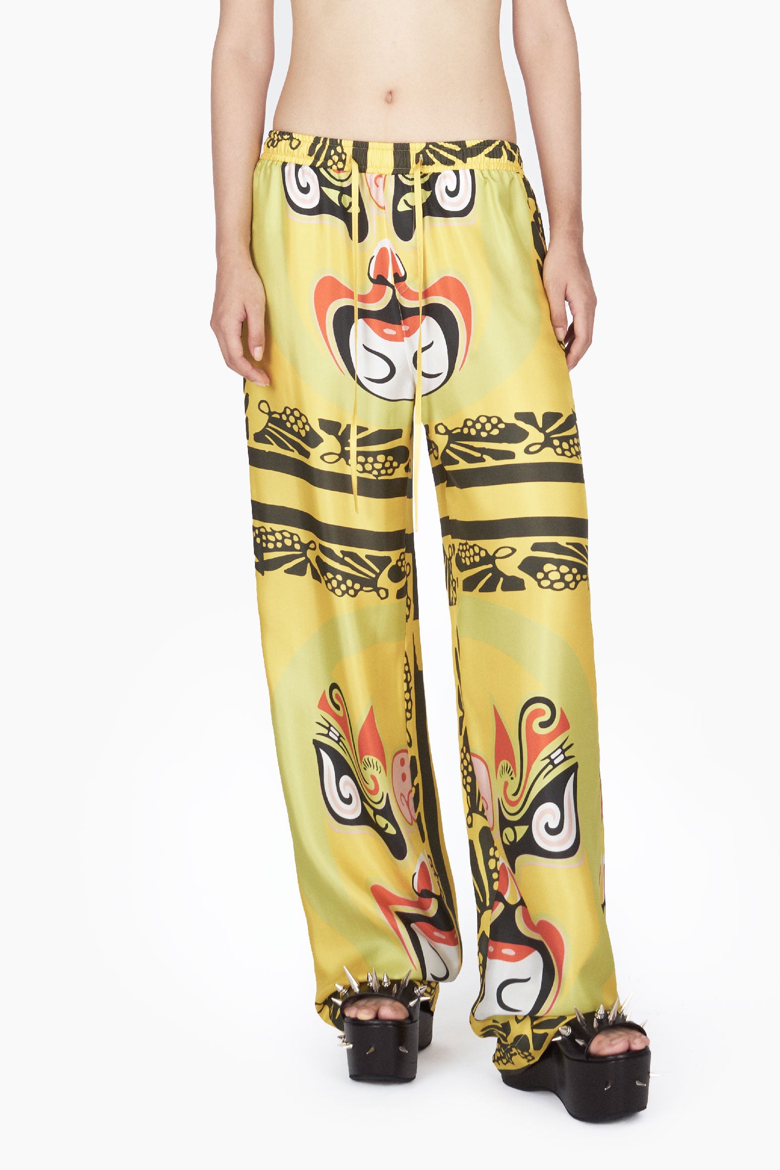 GOLDEN MASK SILK TRACKSUIT PANTS – ACT STUDIO SRL