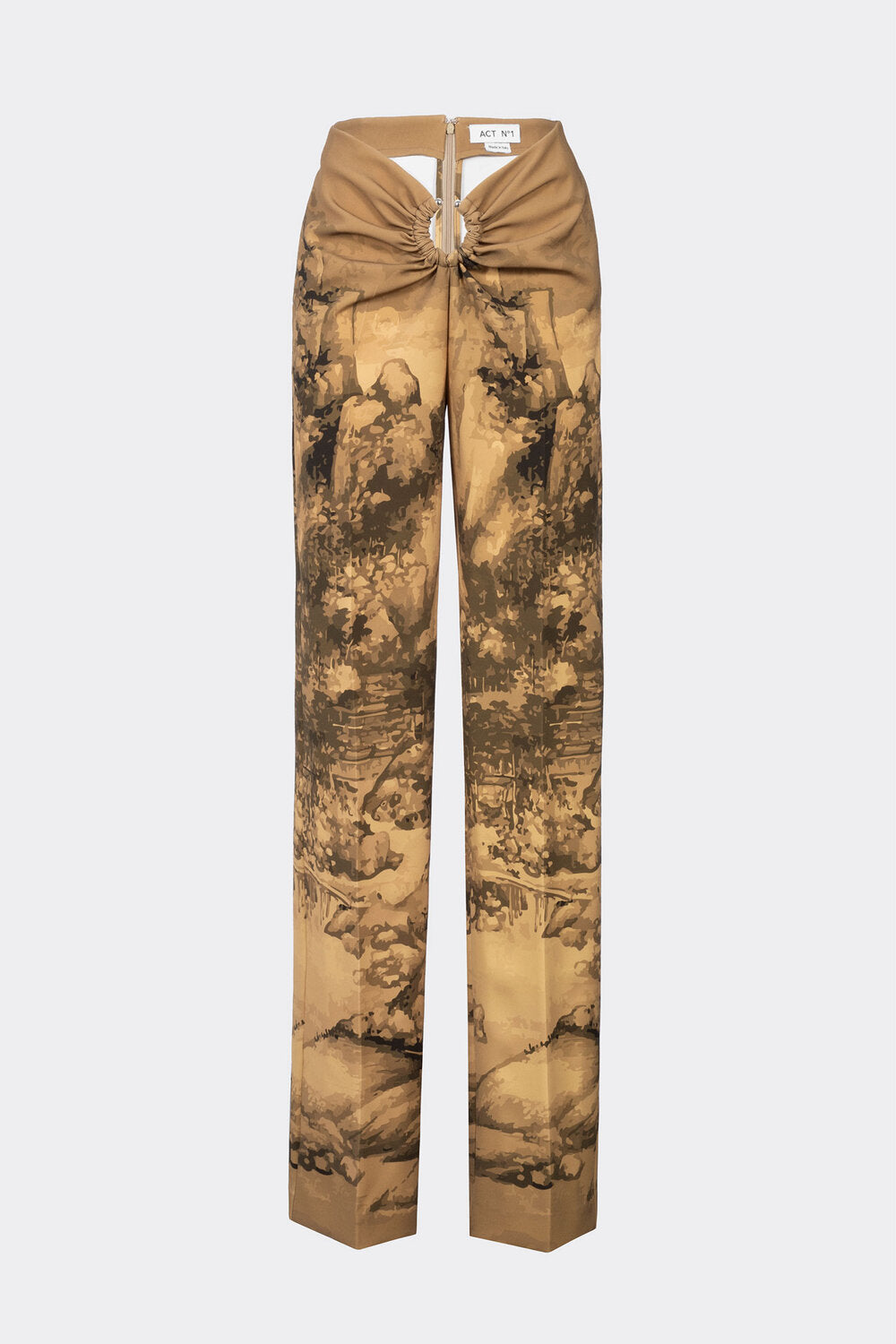 STRAIGHT LONG LEG LANDSCAPE PRINT PANTS – ACT STUDIO SRL
